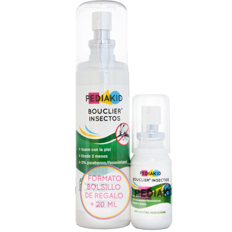 Spray repelente insectos Pediakid con formato de bolsillo de regalo
